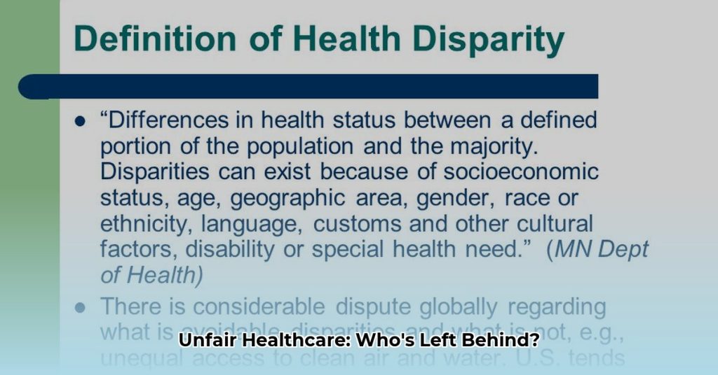 Health Disparities: The NIH Definition and What It Means - Chaztin