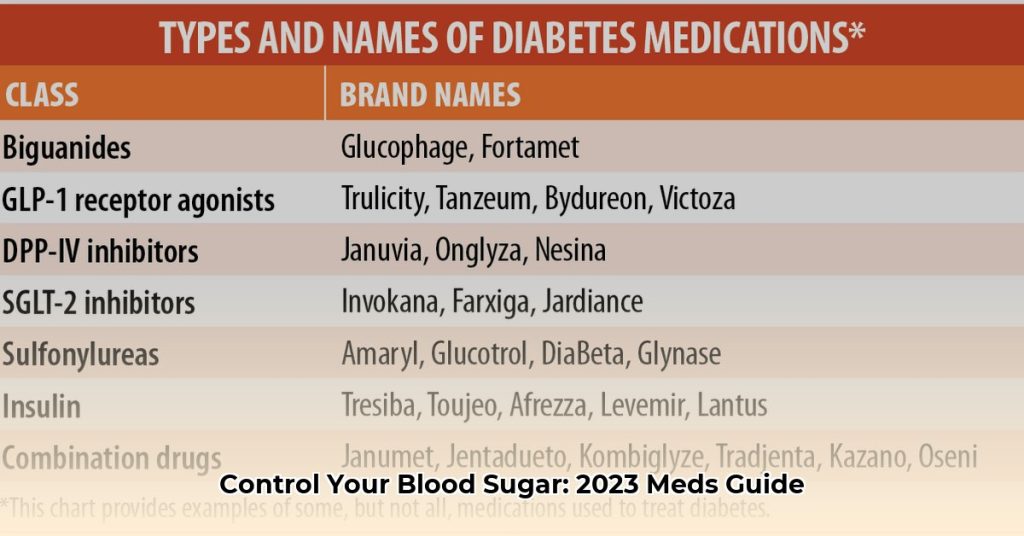 Type 2 Diabetes Medications Chart (2023) - Chaztin