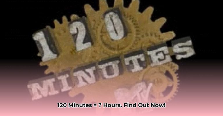 120 Minutes to Hours: Quick Conversion & Explanation - Chaztin