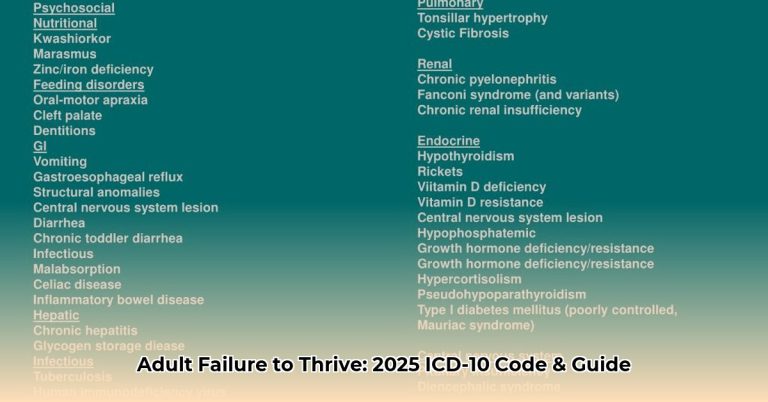 ICD-10 Code for Adult Failure to Thrive (R62.7): 2025 Guidelines and Information - Chaztin